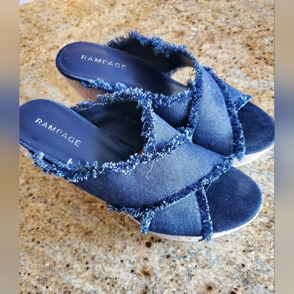 Rampage | Shoes | Rampage Denim Fabia Espadrille Wedge | Poshmark